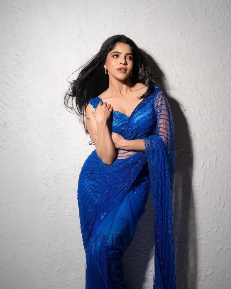 Divya Bharathi Hot Photoshoot In Sleeveless Transparent Saree ...